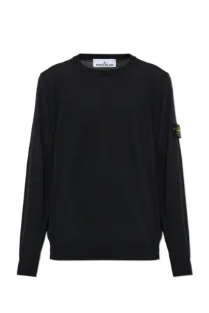 Stone Island Wool Sweater - Black