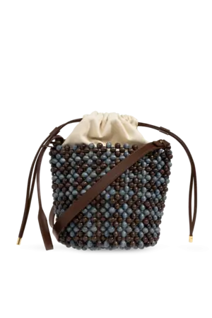 Marni Beaded Bag - Brown