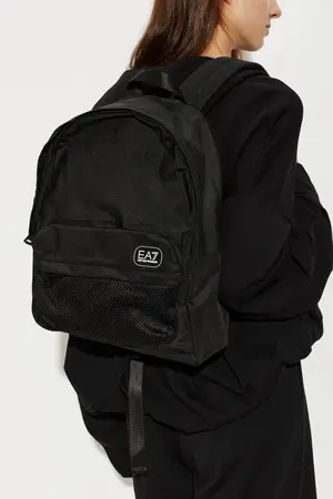 EA7 Backpack With A Logo Patch