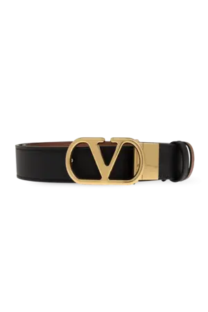 Valentino Garavani Leather Belt - Black