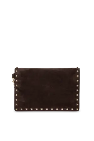 Valentino Garavani Leather Clutch With Studs