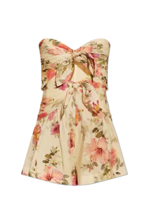 Zimmermann Floral Print Jumpsuit - Yellow