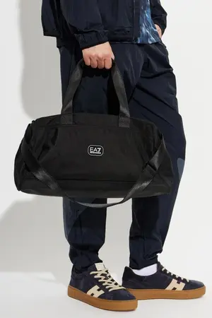 EA7 Logo Patch Carry-on Bag
