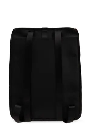 EA7 Leather Backpack With Logo Patch