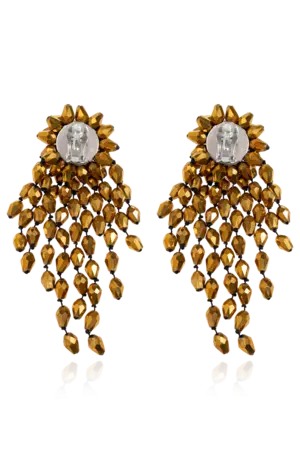 Isabel Marant Étoile Clip-on Earrings With Shimmering Crystals