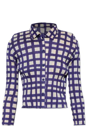 Issey Miyake Pleated Shirt - Purple
