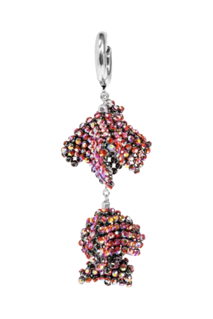 Isabel Marant Étoile Asymmetrical Crystal Earrings