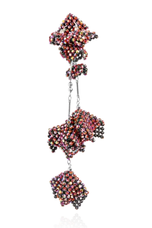 Isabel Marant Étoile Asymmetrical Crystal Earrings