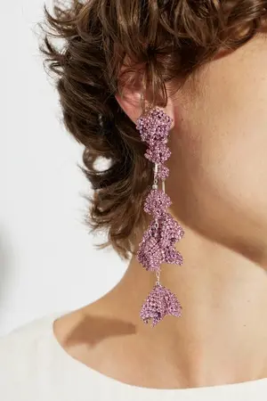 Isabel Marant Étoile Asymmetrical Crystal Drop Earrings