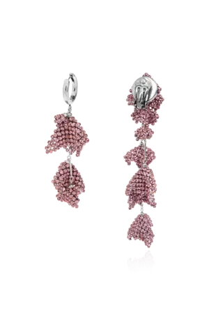 Isabel Marant Étoile Asymmetrical Crystal Drop Earrings