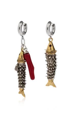 Isabel Marant Étoile Asymmetric Earrings - Silver