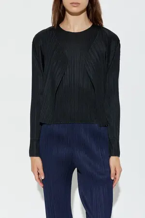 Issey Miyake Pleated Cardigan