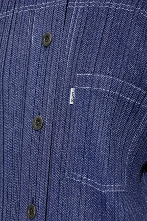 Issey Miyake Pleated Jacket With Pocket