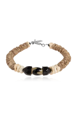 MARANT Bracelet With Wooden Beads - Brown