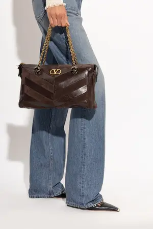 Valentino Garavani Leather Bag With Appliqués