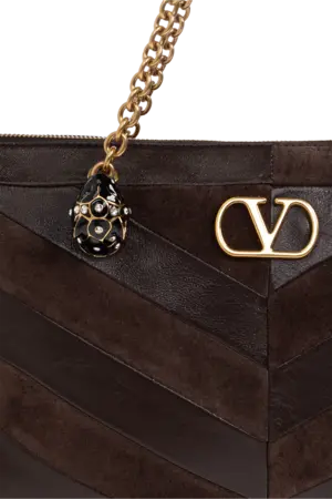 Valentino Garavani Leather Bag With Appliqués