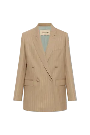 Valentino Garavani Double-breasted Pinstripe Blazer