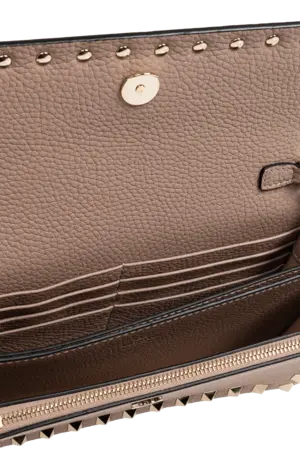 Valentino Garavani Leather Wallet On A Chain
