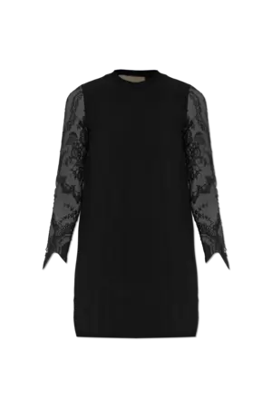 Valentino Garavani Dress With Lace Sleeves