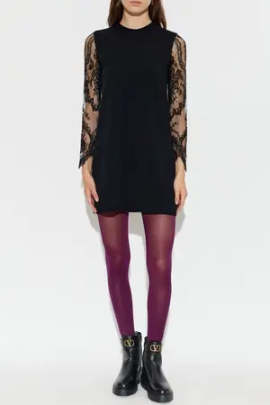 Valentino Garavani Dress With Lace Sleeves