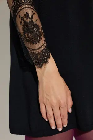 Valentino Garavani Dress With Lace Sleeves