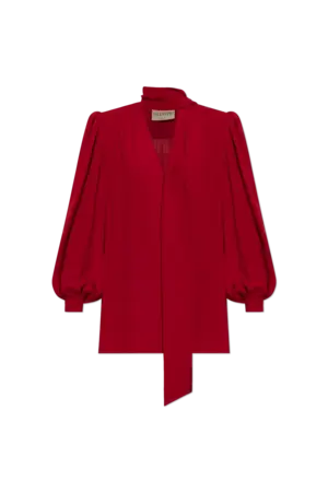 Valentino Garavani Silk Shirt - Red