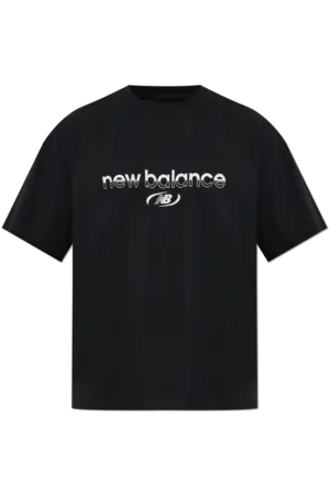 NEW BALANCE T-shirt With Logo - Black