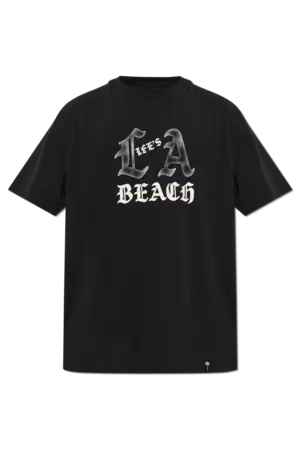 Palm Angels T-shirt With Print - Black