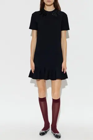 Valentino Garavani Dress With Velvet Appliqués