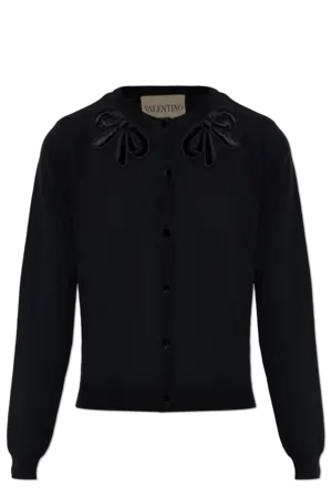 Valentino Garavani Wool Cardigan - Black
