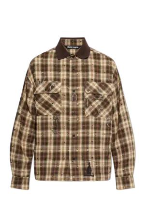 Palm Angels Checked Pattern Shirt
