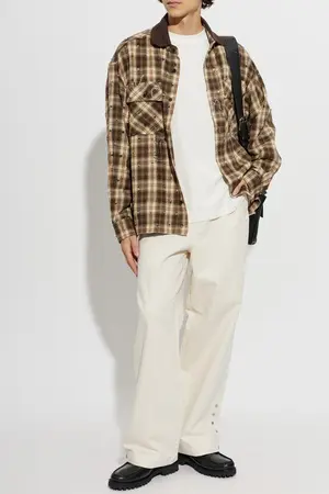Palm Angels Checked Pattern Shirt