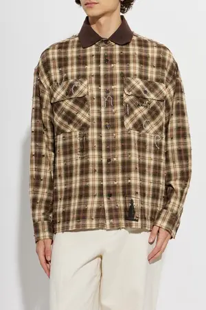 Palm Angels Checked Pattern Shirt