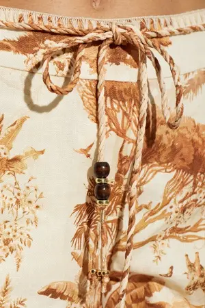 Zimmermann Linen Shorts With Print