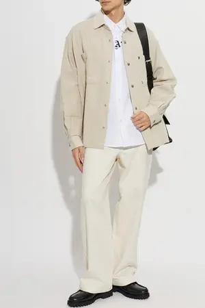Palm Angels Cotton Linen Blend Shirt