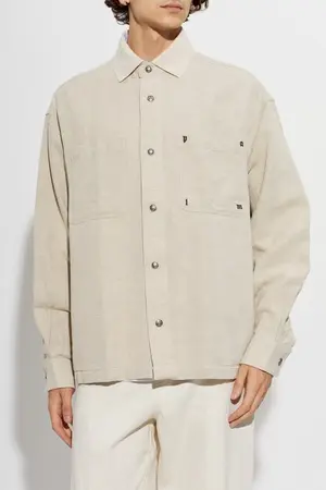 Palm Angels Cotton Linen Blend Shirt