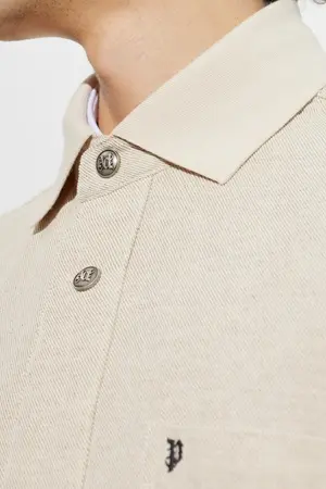 Palm Angels Cotton Linen Blend Shirt