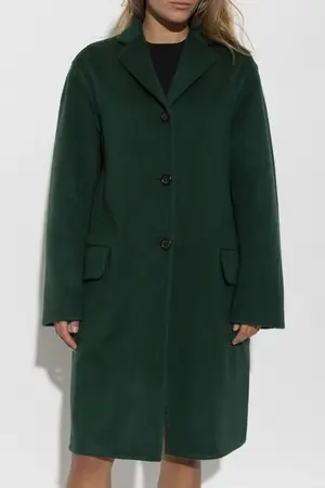 Marni Wool And Cashmere Coat With Notched Lapels