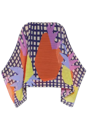 Issey Miyake Pleated Top - Multicolour