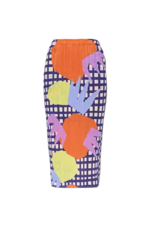 Issey Miyake Pleated Skirt - Multicolour