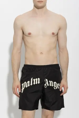 Palm Angels Logo Swim Shorts