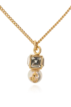 JIMMY CHOO Plated Crystal And Pearl Charm Bracelet
