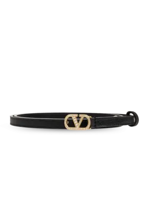 Valentino Garavani Leather Belt - Black