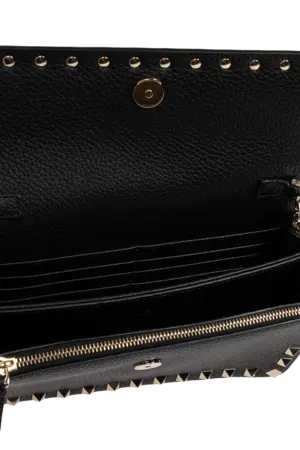 Valentino Garavani Leather Wallet On A Chain