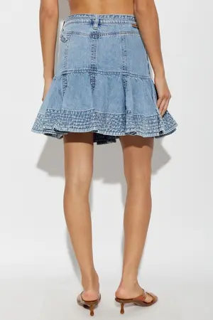 Zimmermann Denim Skirt With Belt