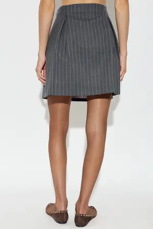 Valentino Garavani Wool Pinstripe Skirt