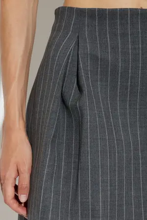 Valentino Garavani Wool Pinstripe Skirt