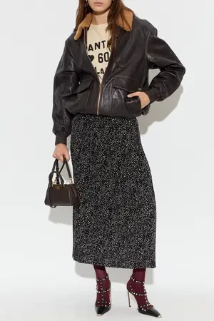 Valentino Garavani Pleated Silk Skirt