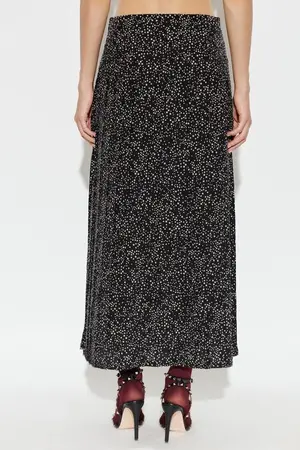 Valentino Garavani Pleated Silk Skirt
