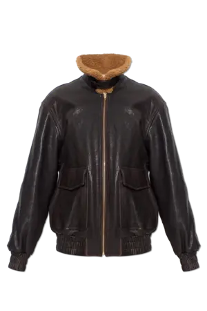 Valentino Garavani Leather Jacket - Brown